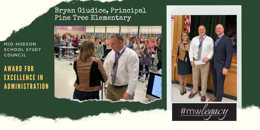 PT Principal Bryan Giudice earns Award of Excellence in Administration | Pine Tree Elementary
